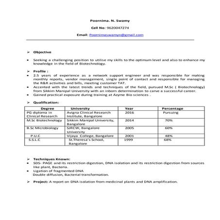 Poornima.Resume (2) | PDF