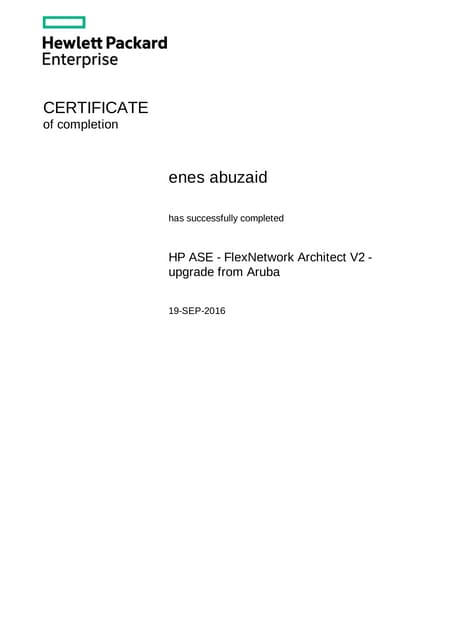 hp certificate | PDF