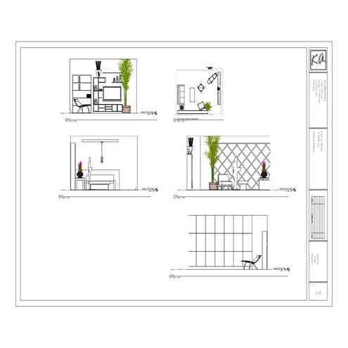 living room elevations | PDF | Drawing and Sketching | Arts and Crafts