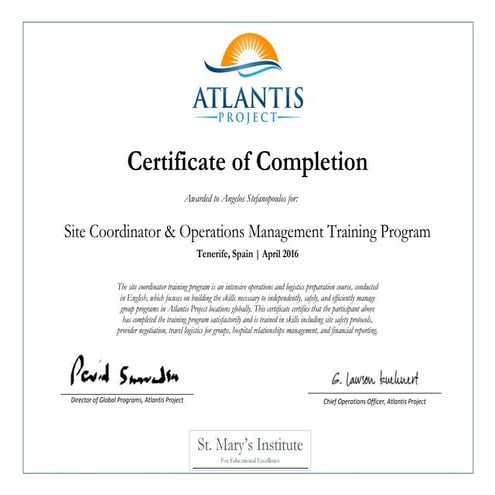 TrainingCertificate_AngelosStefanopoulos | PDF