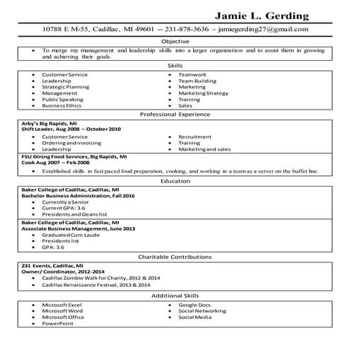 Jamie Gerding Resume 2016 | DOCX