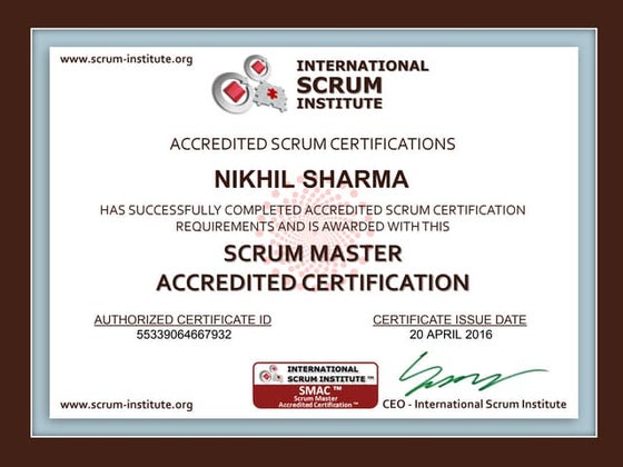 ScrumMaster_Certificate | PPT