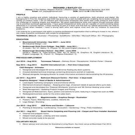 Richard Bayley CV | PDF