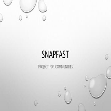 SnapFast | PPT