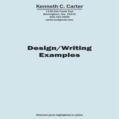 writing-design examples | PDF