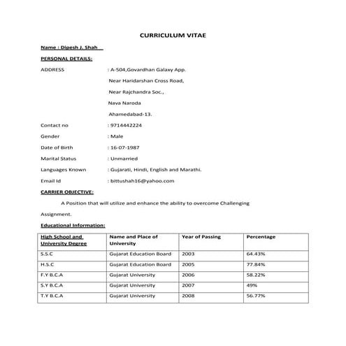 Bio Data-122222 | DOC