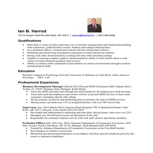 Ian Harrod Resume | PDF
