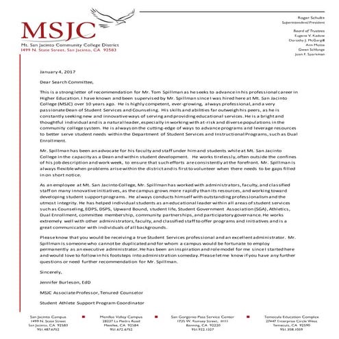 Letter of Rec from Jenn Burleson.- TSpillman General | DOCX