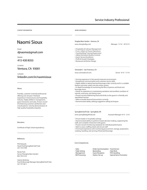 Events Coordinator-Recreation Assistant Resume | PDF