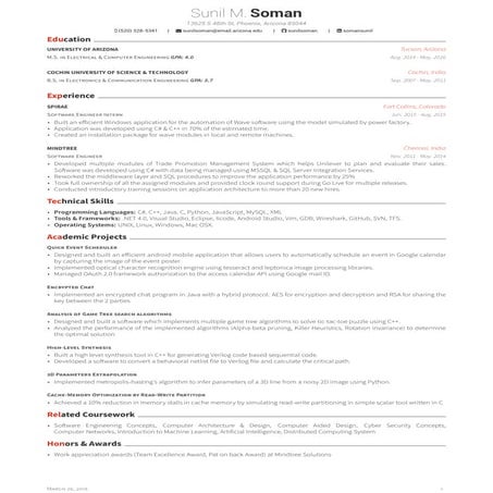 Sunil_Resume | PDF