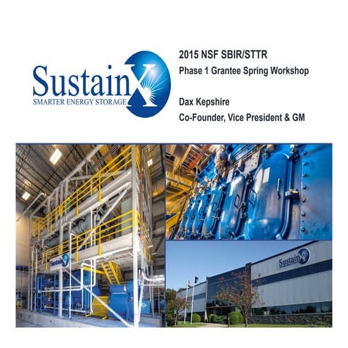 The SustainX Story | PDF