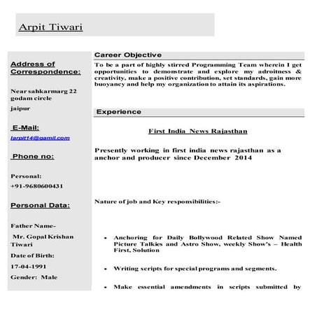 arpit resume (3) | PDF