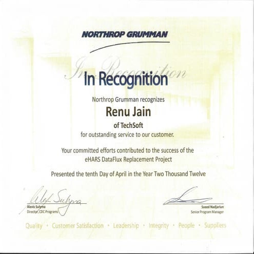 CDC Award Certificate - Portrait | PDF