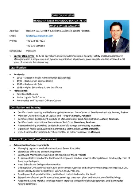 Brig khalid cv | DOC