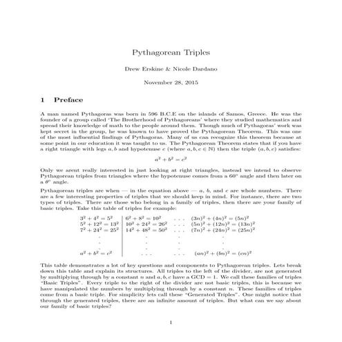New Pythagorean Triples copy | PDF