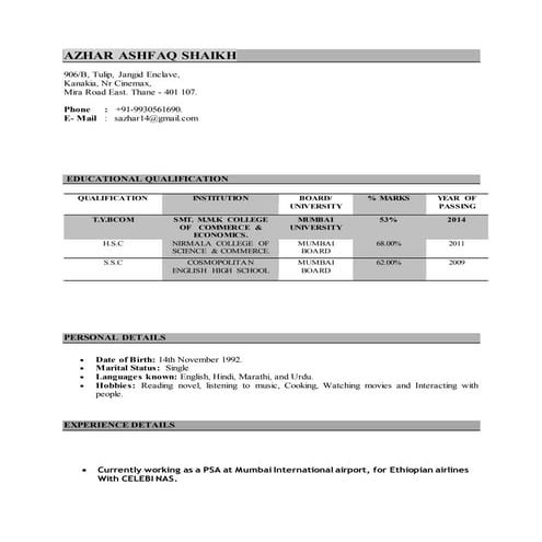 Copy of AZHAR ASHFAQ SHAIKH CV 53 | DOCX