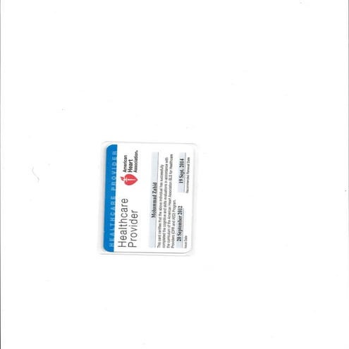 Zahid BLS CARD | PDF