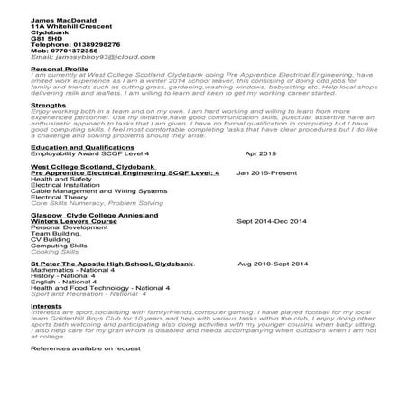 JAMES MACDONALD CV | DOC