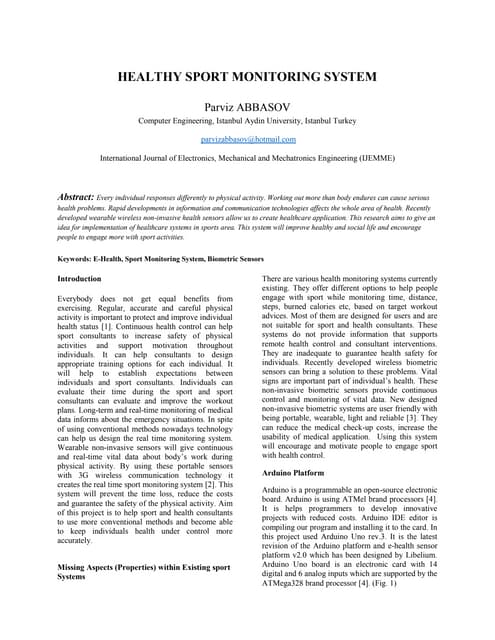 SMART WAIST BELT FOR HEALTH MONITORING | PDF