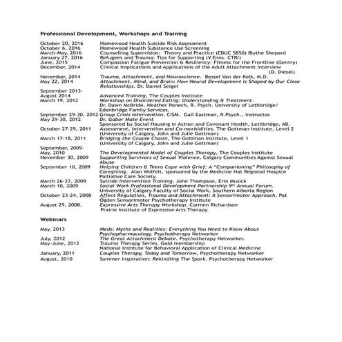 Professional Development Appendix | PDF