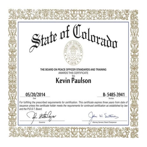 POST Certificate | PPT