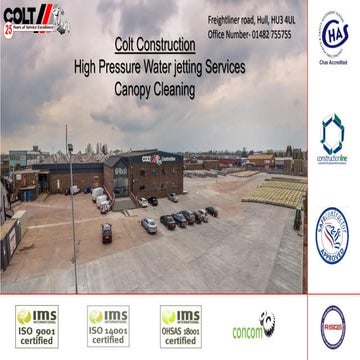 Colt Construction Canopy Cleaning | PDF