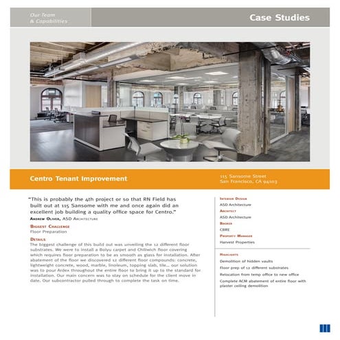 115 Sansome - Centro | PDF