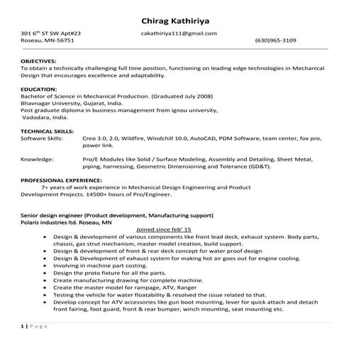 chirag cv_ | PDF