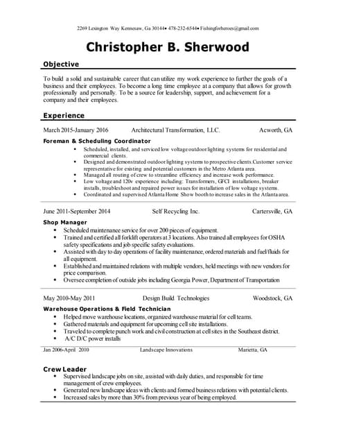 Christopher Kite Resume | PDF