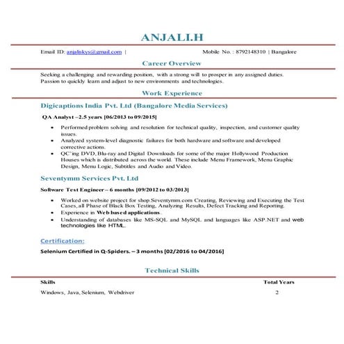 manish resume | DOC