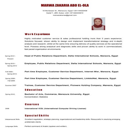 MARWA ZAKARIAA CV | DOC