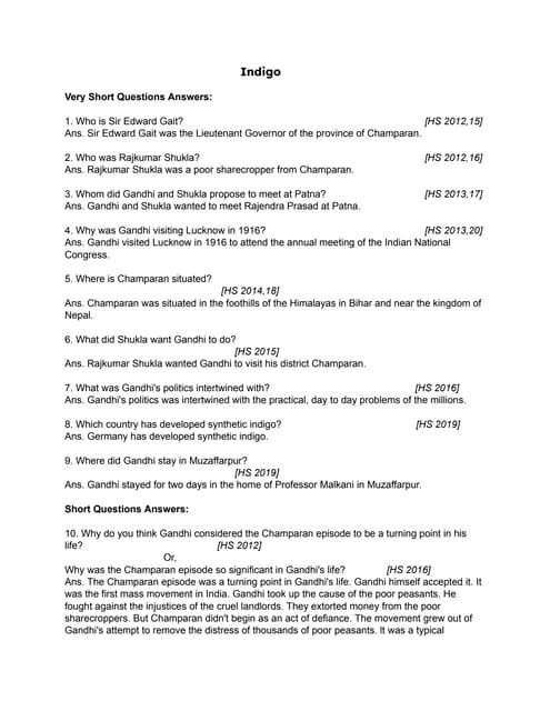 Ppt=indigo==xii part -1 | PPSX