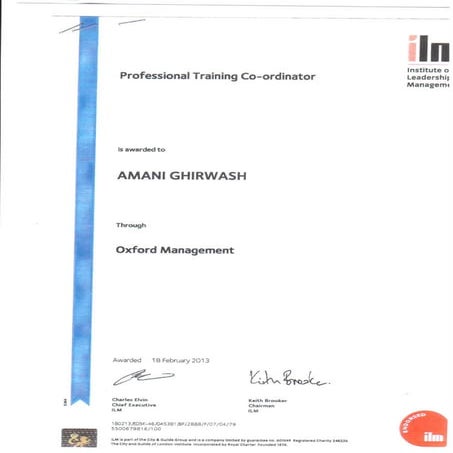 professional training Coordinator | PDF