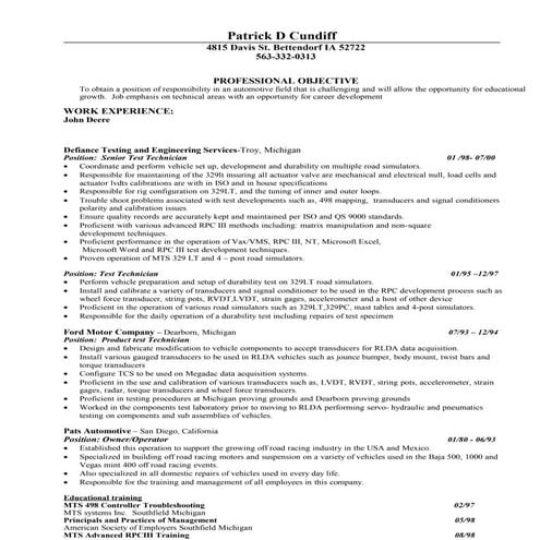 Sean Gross Resume | DOCX