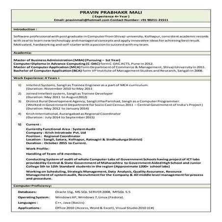 Pravin_P_Mali_4 + Exp | DOCX