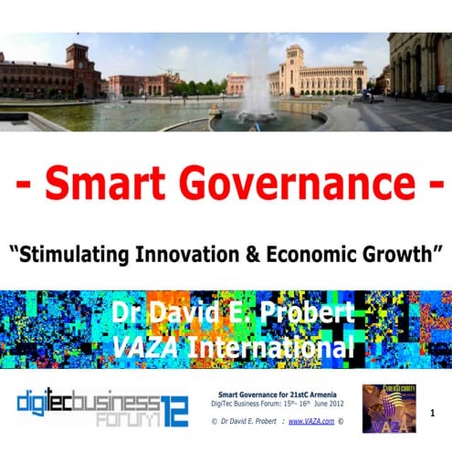 "Smart Government" - Stimulating Economic Growth and Innovation | PDF
