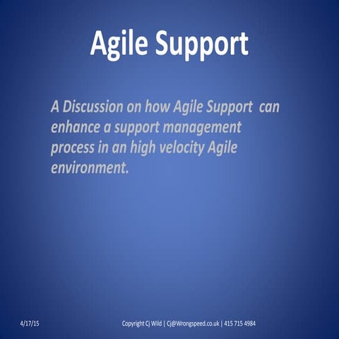 Agile Support | PPT