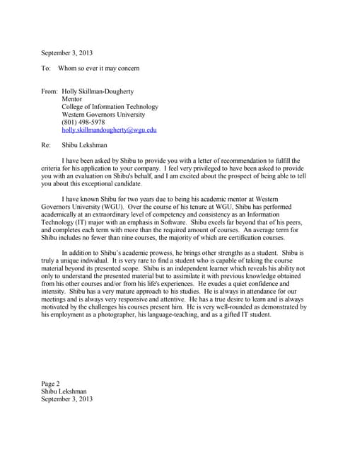 Recommendation Letter for Joseph Pirrone_RAV | PDF