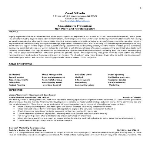 CarolDiPaolo-Resume 2016 | DOCX