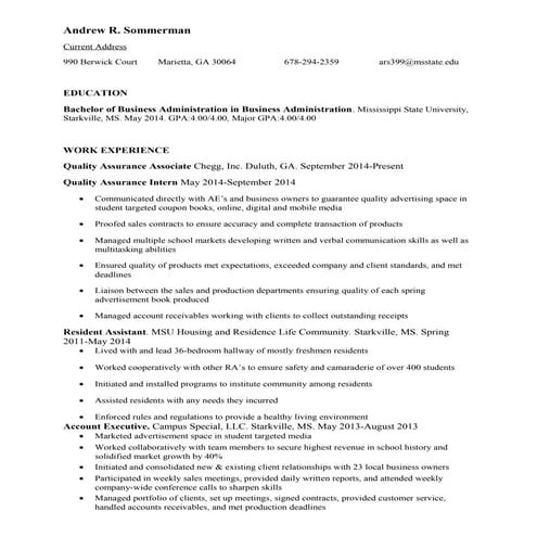 2015 Resume JJoshua | DOC