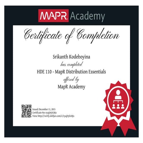 MapR Distribution Essentials | PDF