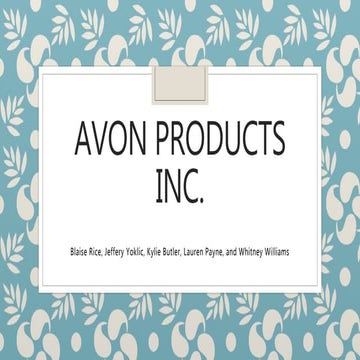 AVON Products Inc | PPTX