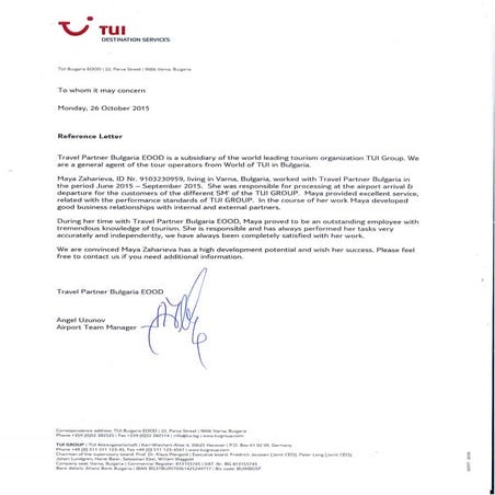 References, Tui | PDF