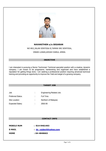 Sathish resume | DOC