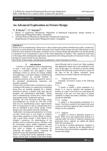 Fixture Designing | PPTX