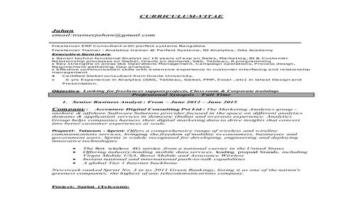 Infographic Resume Accenture