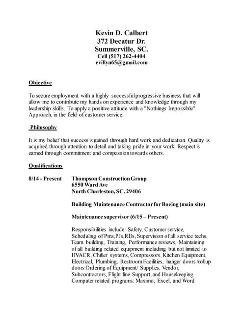 Jordon Best Resume - Third Class Power Engineer - CSU Operator-Permit ...