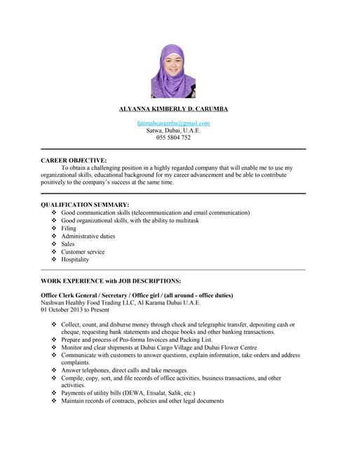 Annie CV | DOCX