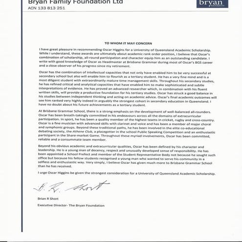 Brian Short Reference | PDF