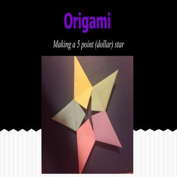 Speech 1A Demonstration- Oragami | PPT